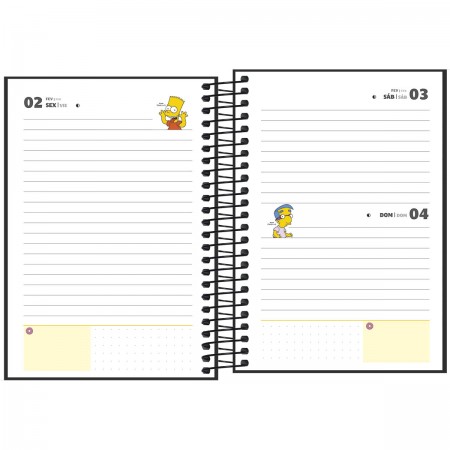 Agenda Espiral Simpsons 2024- Tilibra – Livraria e Papelaria Brasil
