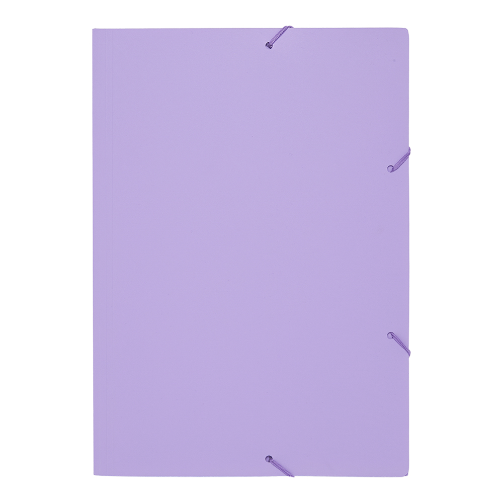 Pasta Plástica Fina com Elástico Pastel Lilás- Polibras – Livraria e ...