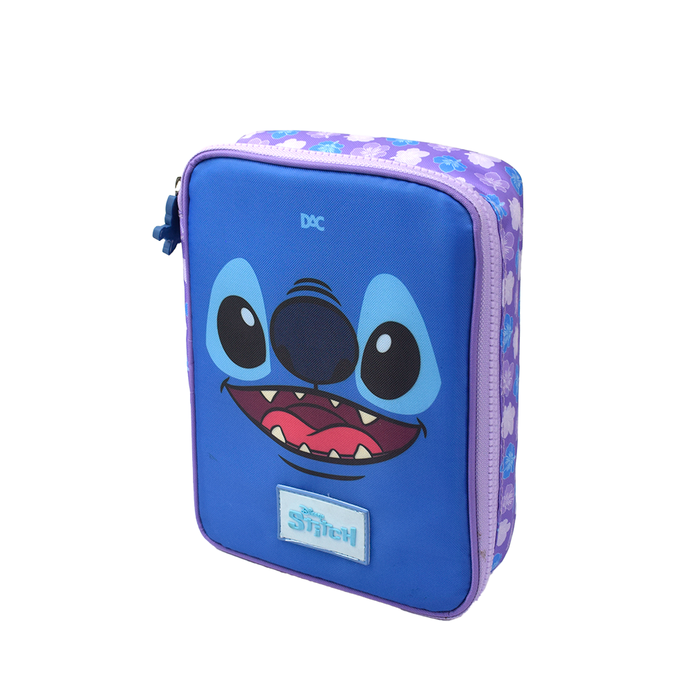 Estojo Box Stitch Flowers Azul- DAC – Livraria e Papelaria Brasil